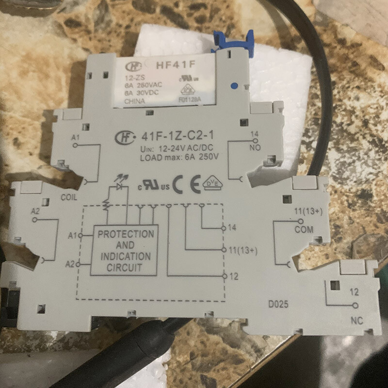 HONGFA HF41F-12-ZS Power Relay with 41F-1Z-C2-1 Socket | eBay