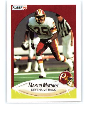1990 Fleer Update #U-24 Martin Mayhew RC Washington Redskins | eBay