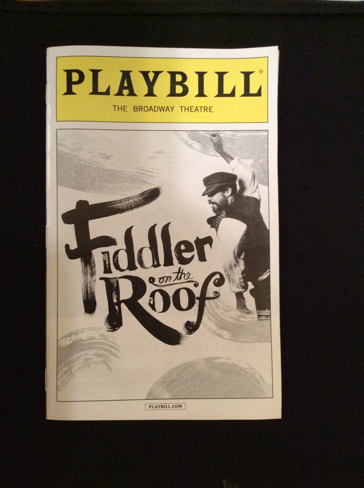 FIDDLER ON THE ROOF PLAYBILL MUSICAL NYC 2016 | eBay