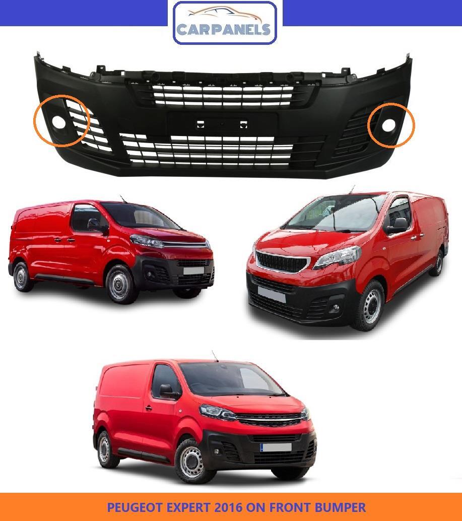 VAUXHALL VIVARO 2019 on Front Bumper Black With Fog Holes 1615658280 ...