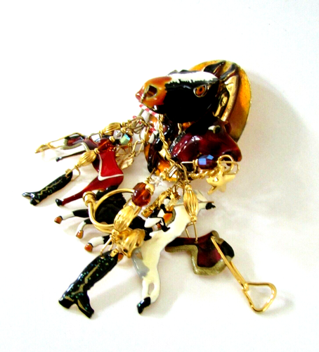 VTG Lunch at the Ritz Equestrian Horse Pin/Pendant | eBay