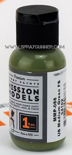 Mission Models US Medium Green FS 34102 Acrylic Paint 1oz for sale ...