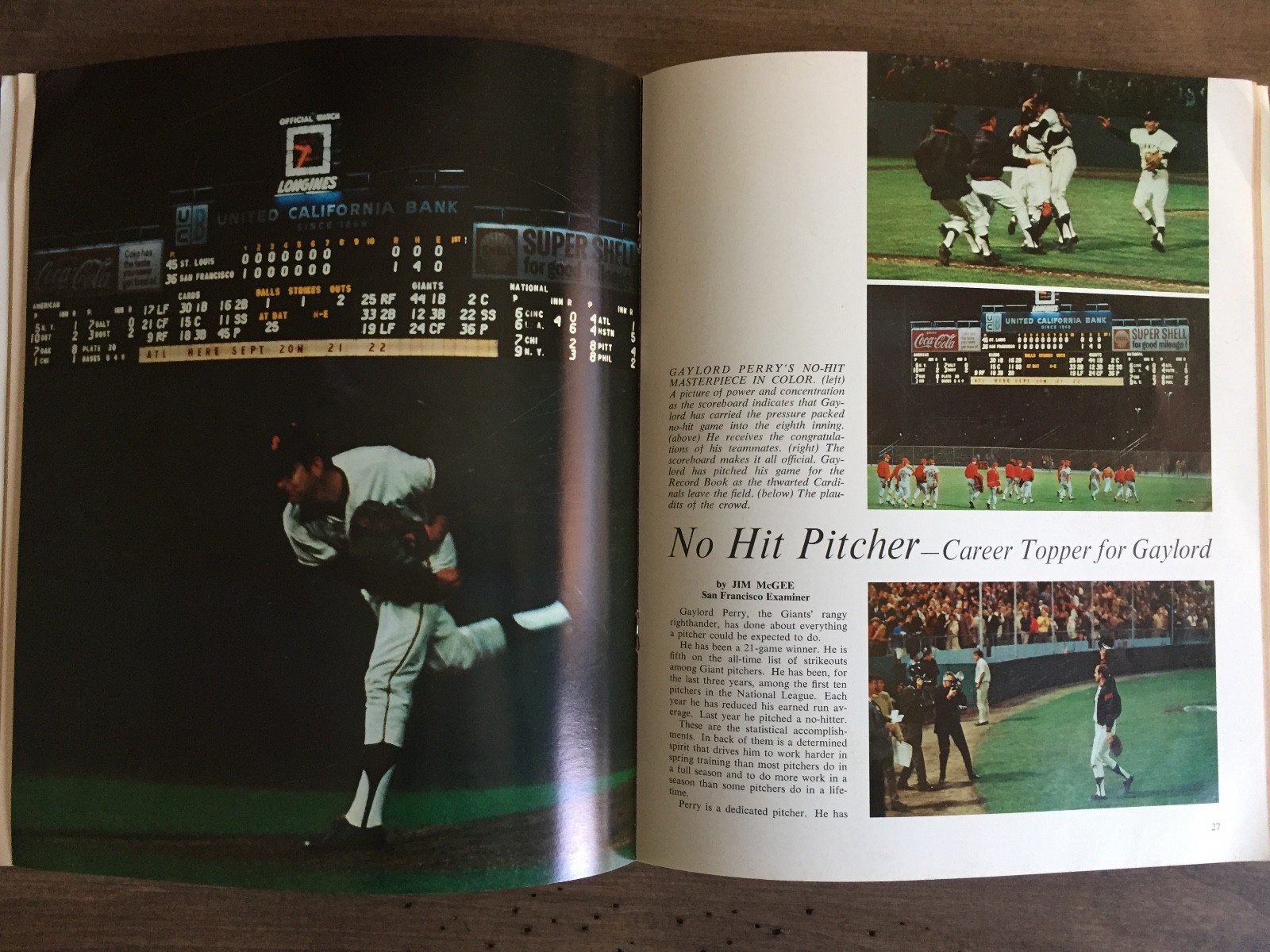 San Francisco Giants 1969 Vintage MLB yearbook | eBay