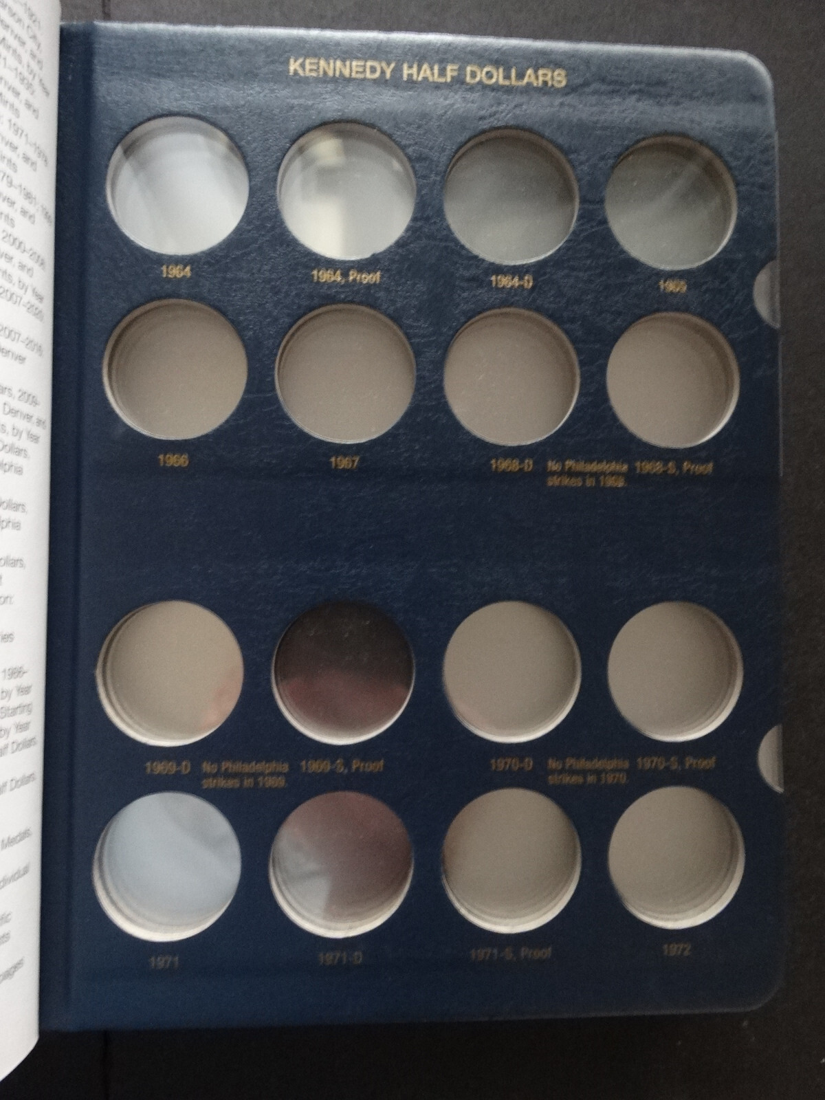 Whitman Kennedy Half Dollars Coin Album Book Number 1 1964-2002 #9127 ...