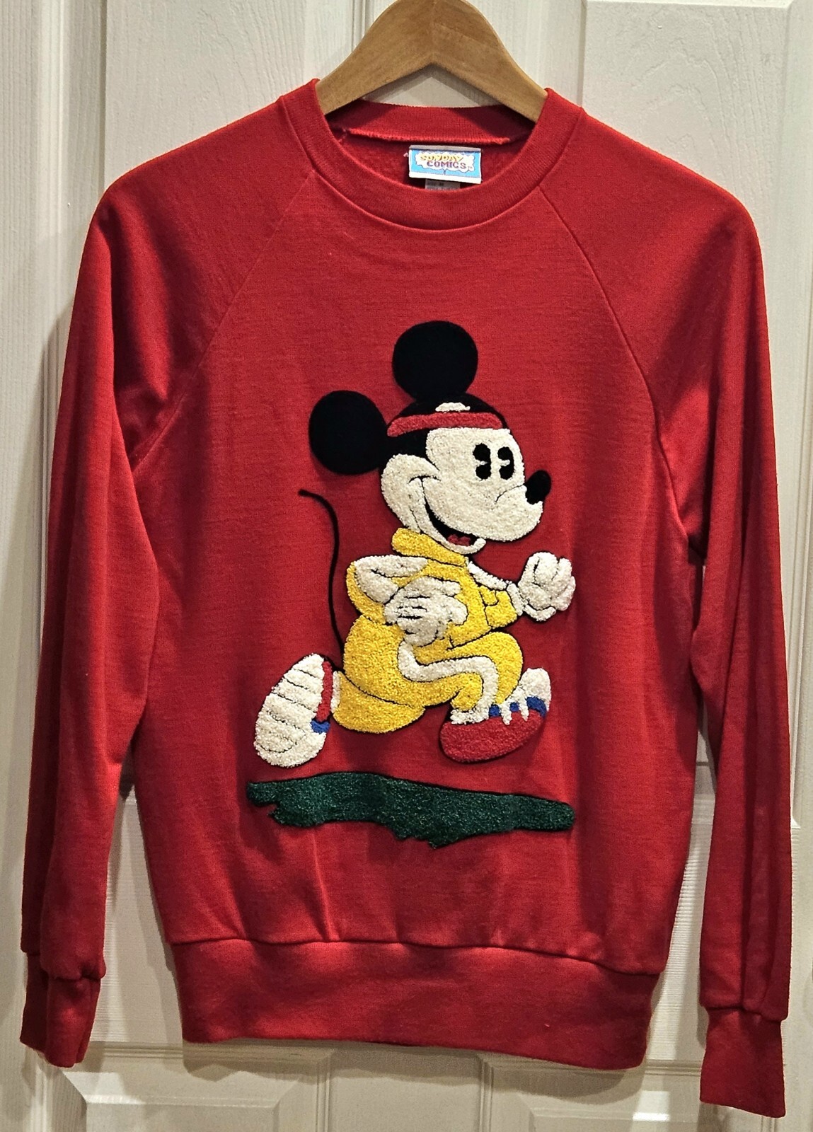 Vintage Disney Sunday Comics Mickey Mouse Running Jog… - Gem