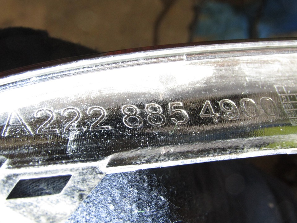 Mercedes S Class W222 Front Bumper Chrome Trim Genuine P/N A2228854900 ...