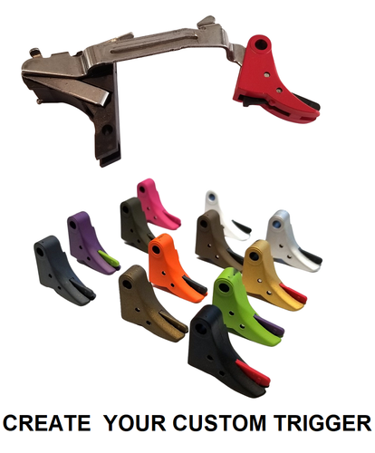 Polymer Trigger with Bar Housing Spring Connector For Glock 17 19 26 34 ...