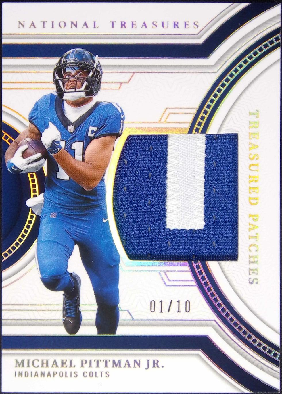 2023 Panini National Treasures - Treasured Patches Michael Pittman Jr ...