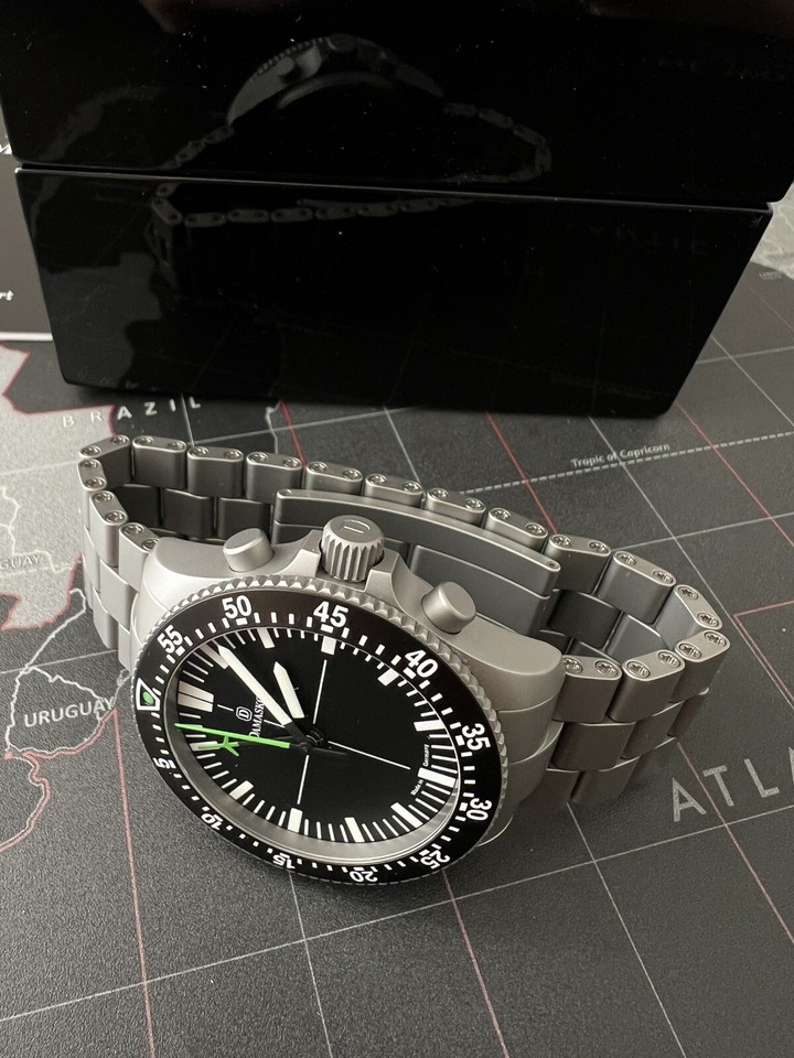 Damasko DC80 Center Chronograph Ice-Hardened Stainless Steel Bracelet ...