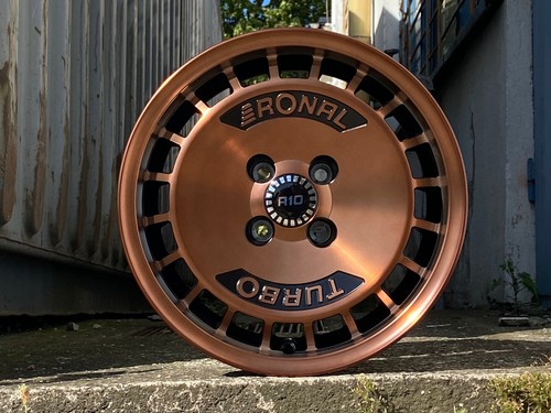 4x Neu RONAL R10 Turbo 7x15 4x100 ET:37 VW Golf 1 2 Scirocco Jetta ...