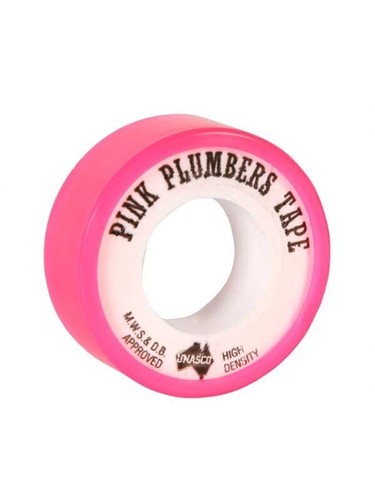 Unasco High Density PTFE Thread Seal Pink Plumbers Tape 12mm x 10m | eBay