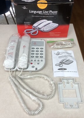 Language Line Phone LL-1900 Interpreter 140+ Languages Dual Handset New ...
