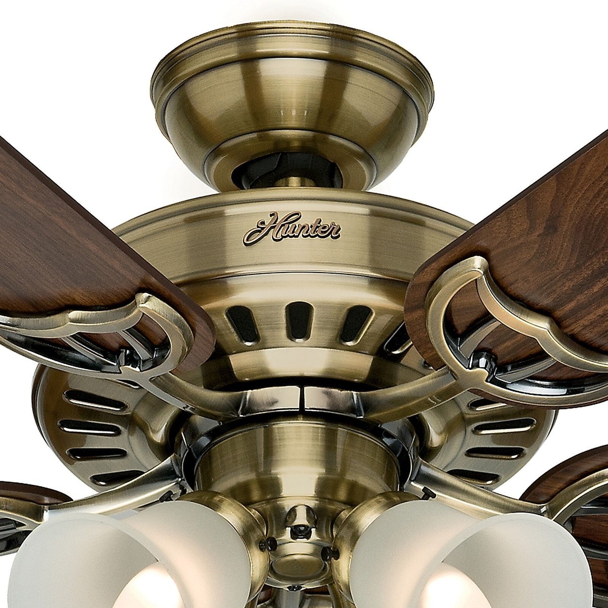 Hunter Ceiling Fan Light Kit Brass | Shelly Lighting