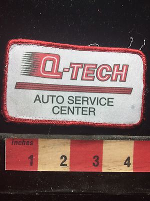 Vtg Car Repair Q-TECH AUTO SERVICE CENTER Advertising / Uniform Patch ...
