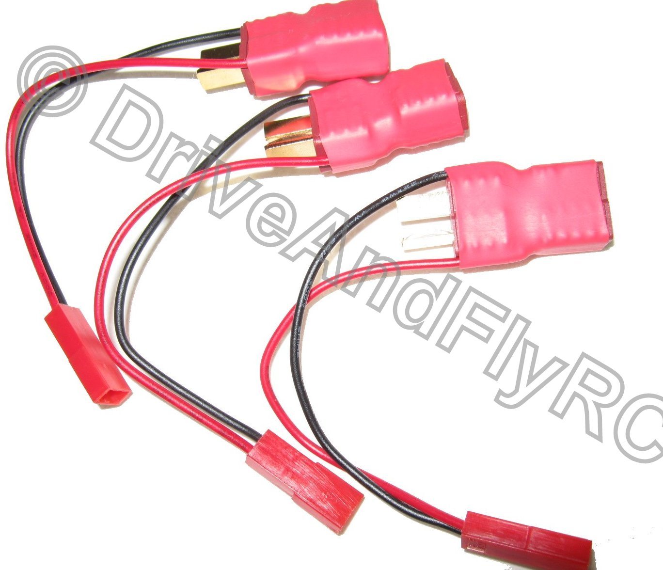 3x Nylon T Connector Deans Ultra Plug JST Male In Line Battery Adapter ...