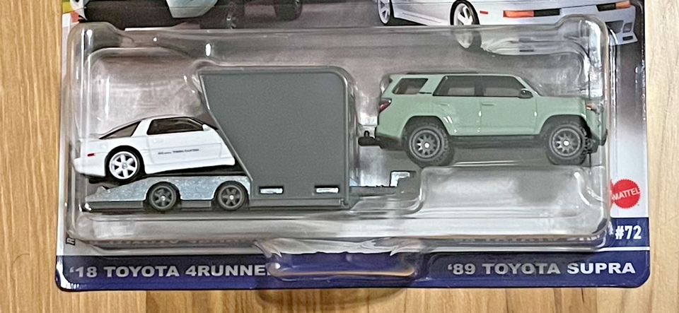 HOT WHEELS PREMIUM TEAM TRANSPORT '18 TOYOTA 4RUNNER + 89 TOYOTA SUPRA ...