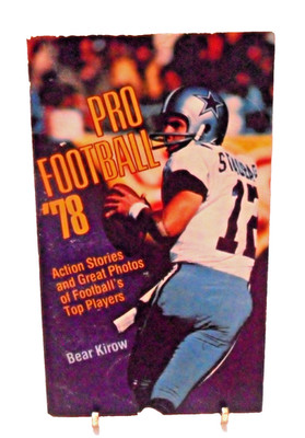 1978 - NFL - PRO FOOTBALL '78 - PAPERBACK BOOK - BY BEAR KIROW | eBay