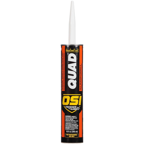 OSI Quad Window, Door and Siding Sealant Black 003, 10 Fl Oz, 1 ...