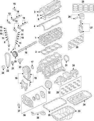 Genuine Mazda Rocker Shaft FE2H-12-161A | eBay