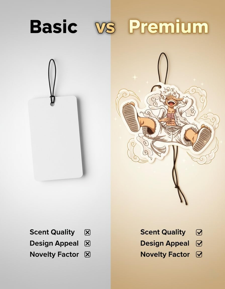 Pumpcar 2 Pieces Gear 5 Luffy Hanging Japanese Anime Cherry-Scented One ...