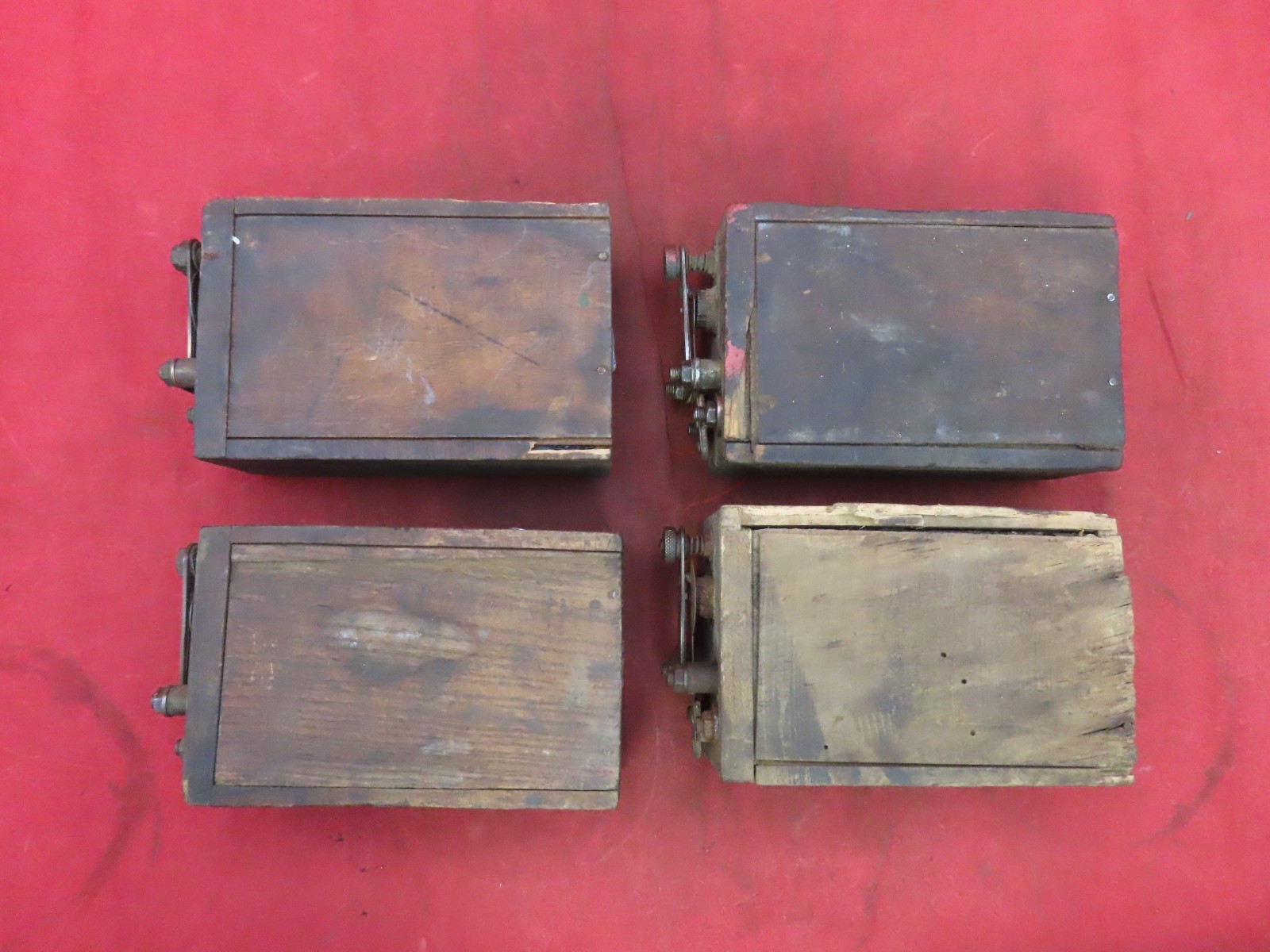 LOT OF 4 VTG ANTIQUE FORD MODEL T IGNITION COILS BUZZ BOX HOT SPARK HIT ...