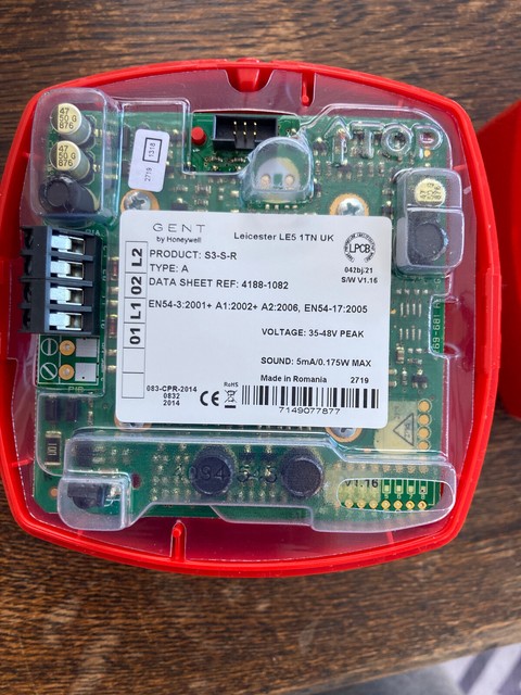 12x Gent Vigilon S3-s-r Fire Alarm Sounder Red online kaufen | eBay