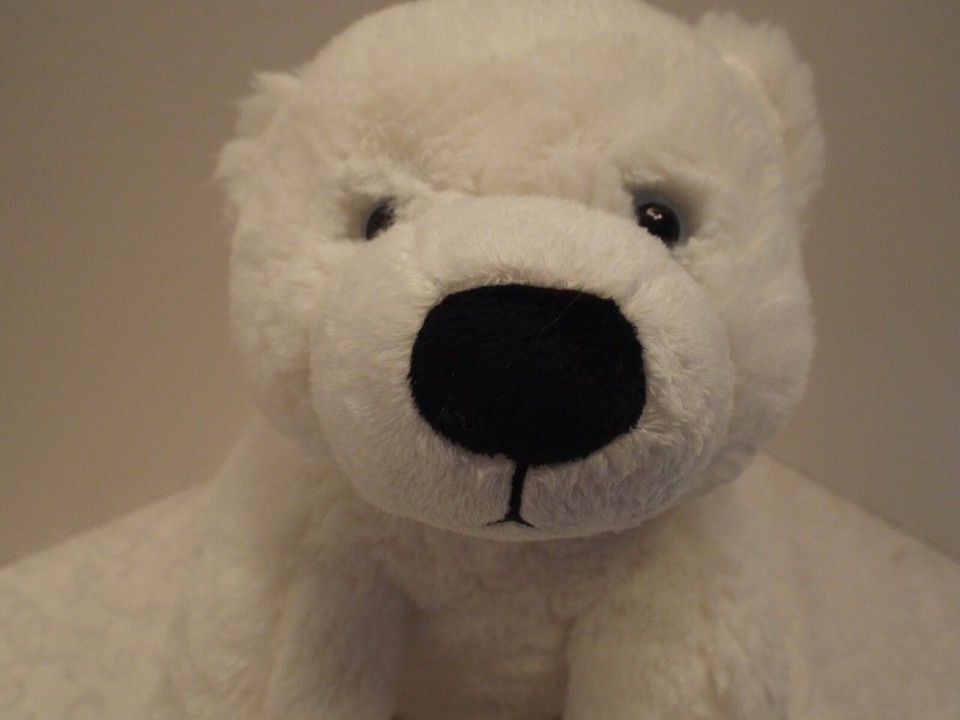 Build A Bear White Polar Bear 2013 paw tab Plush Stuffed Animal | eBay