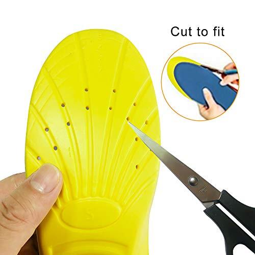 Memory Foam Shoe Insoles for Women Men and Kids Comfortable Sports Shoe ...