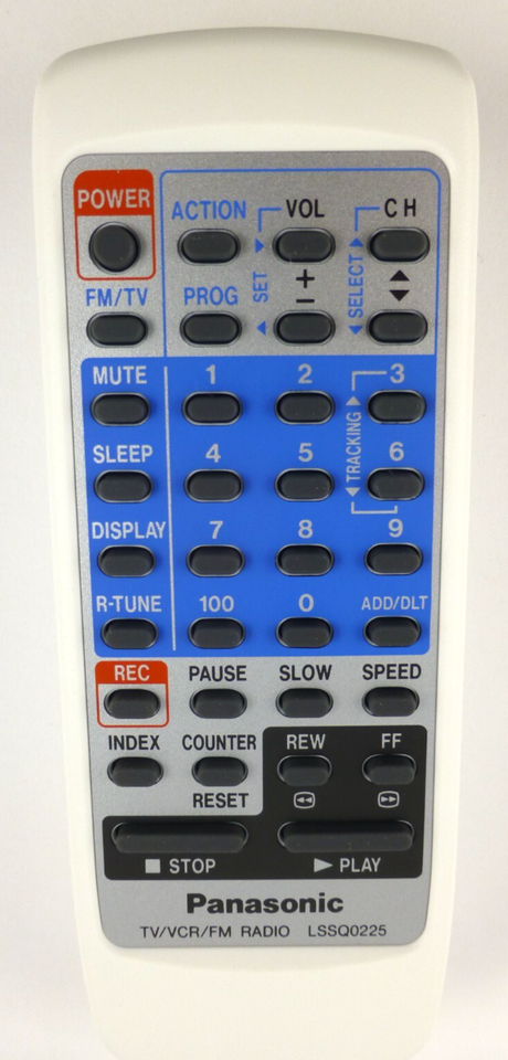 LSSQ0225 NEW PANASONIC OEM TV/VCR COMBO REMOTE CONTROL | eBay