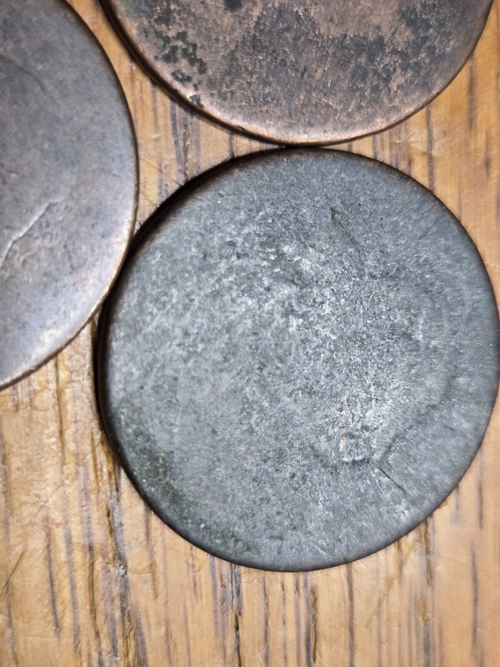 5 Very Worn ND late 1700's Early 1800's U. S. Large Cents. Part Of ...