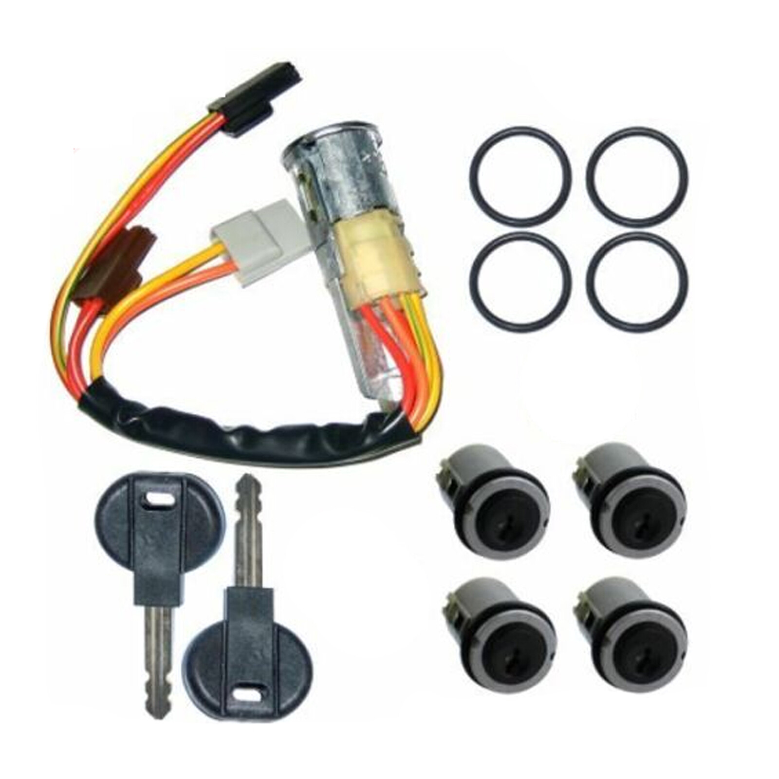 4 Lock Barrel Door Anti-Theft Steering Intended for Expert Citroen ...