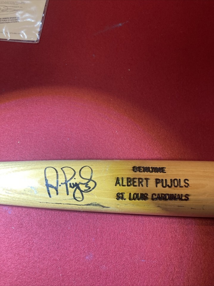 Albert Pujols Signed Game Used Bat 1/1 JSA | eBay