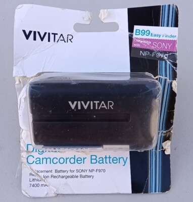 Vivitar Camcorder Battery 7400 mAh for Sony NP-F970 Np-F950 NP | eBay