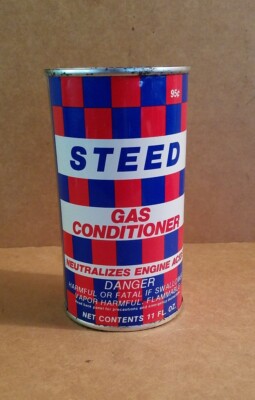 Vtg Steed 11oz Gas Conditioner Metal Can , Stamped 95 cents. EUC | eBay