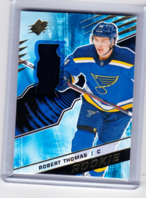 18-19 2018-19 SPx ROBERT THOMAS ROOKIE MATERIALS JERSEY R-RT ST. LOUIS ...