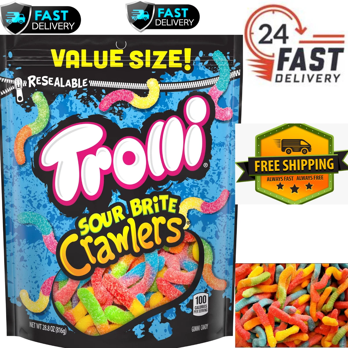 Trolli Sour Gummy Worms
