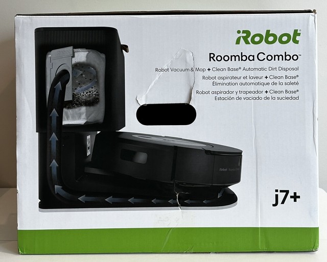 iRobot Roomba Combo j7+ Robotic Vacuum Cleaner - Graphite (C755020) for ...