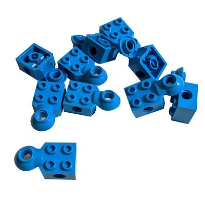 10 LEGO Technic, Brick Modified 2 x 2,Rotation Joint Ball Half Dark ...
