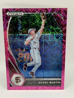 2021 Panini Prizm Draft Picks Robby Martin #PDP198 Pink Velocity Prizm ...