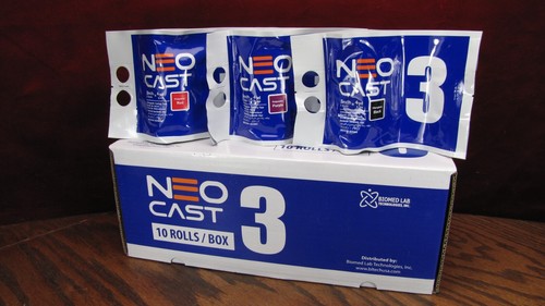 Neo-Cast 3 Choice of Red, Purple, Black Orthopedic Casting tape (10 ...