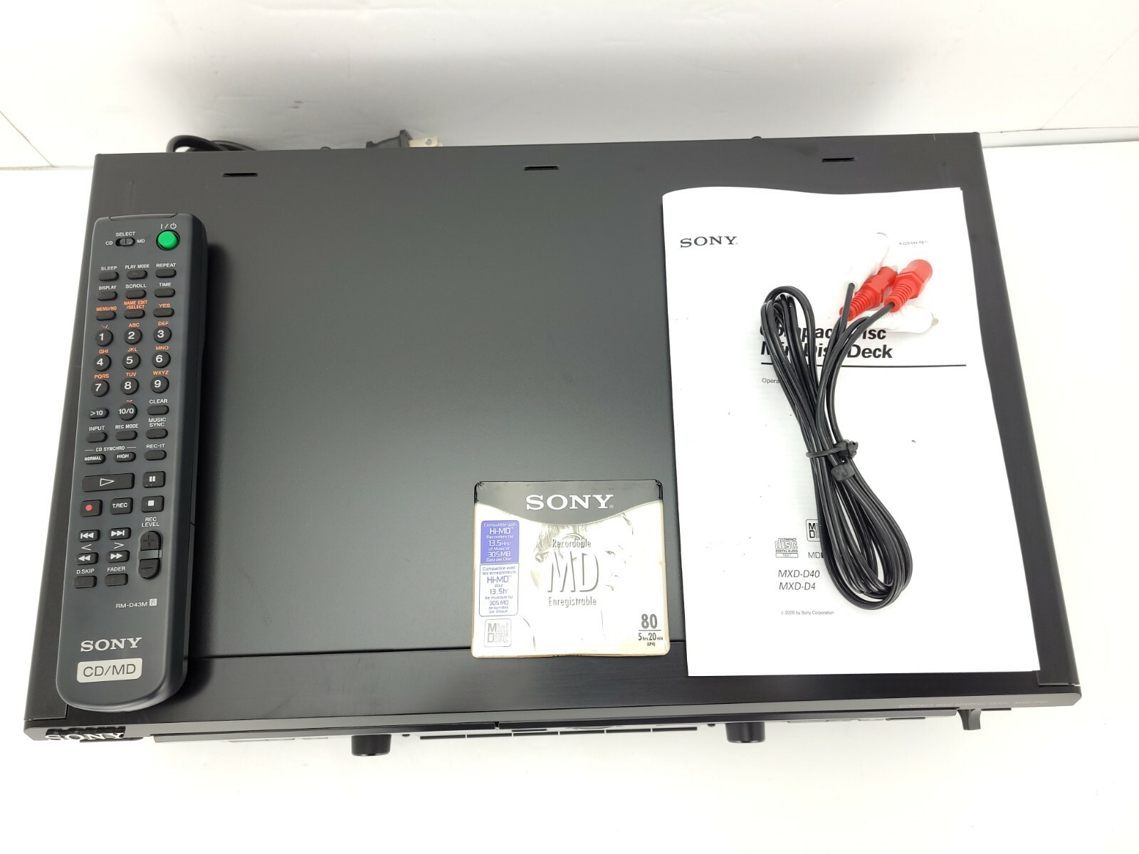 Sony MXD-D40 CD to MiniDisc MD Recorder Player Deck w/ Remote ...