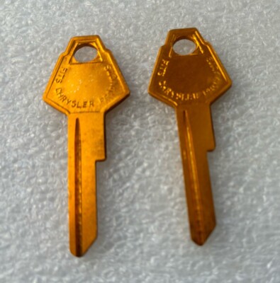 Vintage Curtis Aluminum Gold Y152 Key Blank Pair SET OF 2 | eBay