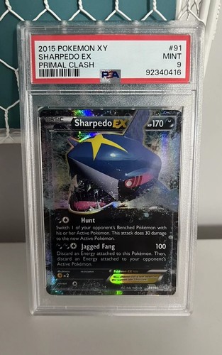2015 Pokemon XY Primal Clash Sharpedo EX #91 PSA 9 Mint | eBay