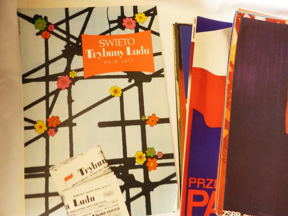 Reproduction 23 pc Historic Political Poster Poland Graphics 1947-73 ...