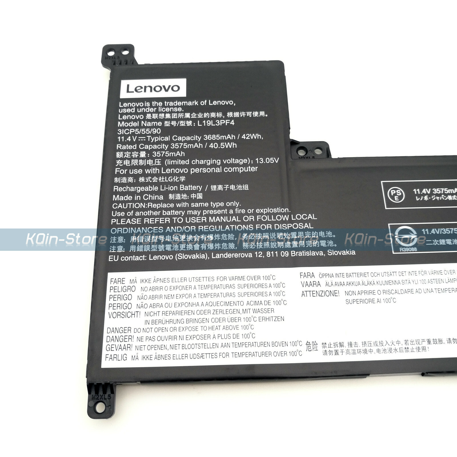 New Genuine L19L3PF4 L19C3PF6 Battery for Lenovo Ideapad 3-17IML S350 ...