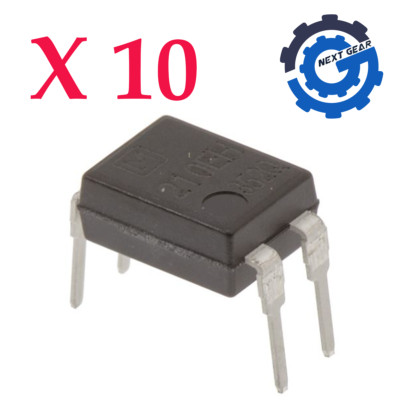 Panasonic Lot of 10 Relay SSR 50mA 1.5V DC-IN .13A 350V AC/DC-OUT 4-Pin ...
