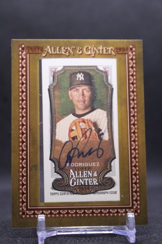 Alex Rodriguez 2024 Topps Allen Ginter Framed Mini Auto MA-AROD Yankees ...