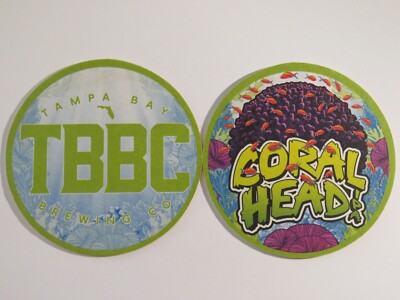 Collectible Beer Coaster ~ TAMPA BAY Brewing Co Coral Head IPA ...
