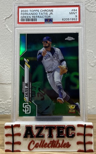 2020 Topps Chrome Fernando Tatis Jr. ROOKIE CUP Green Refractor /99 PSA ...