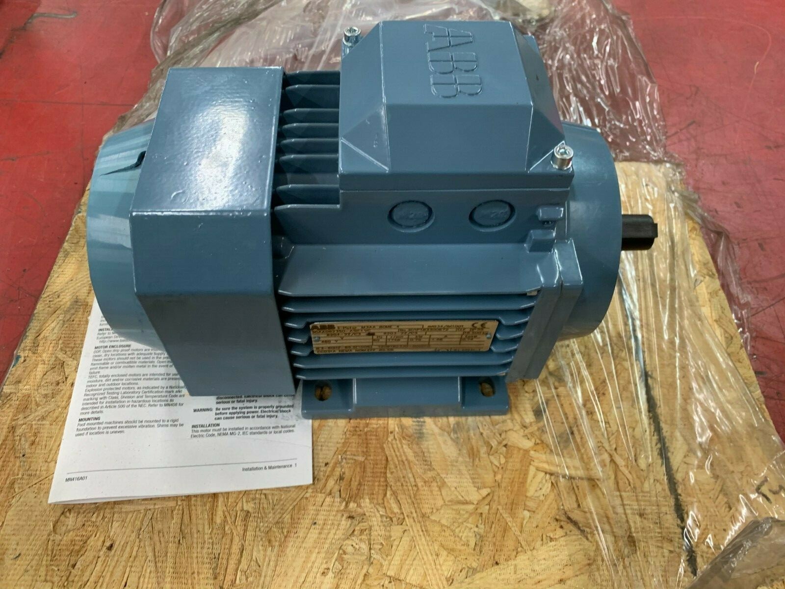 NEW ABB IMB34/IM1001 MOTOR 3CAA082350-ASK+VC | eBay